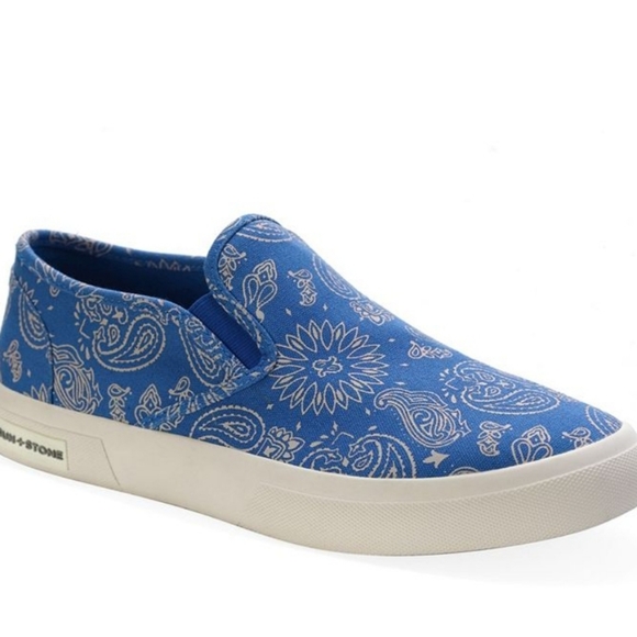 Sun + Stone | Shoes | Sun Stone Reins Blue Paisley Slipon New With Box ...
